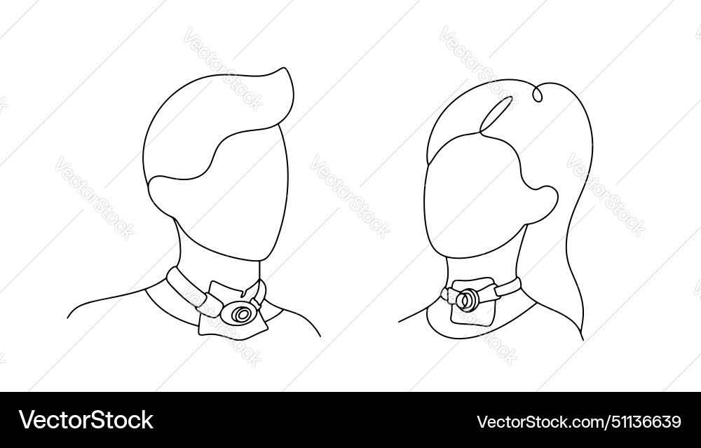 People with a tracheostomy Royalty Free Vector Image