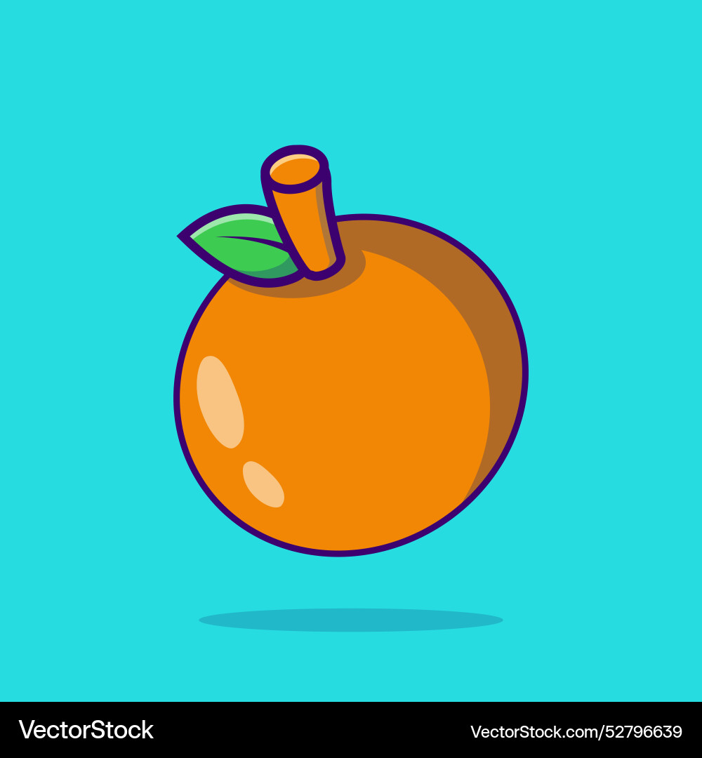 Ripe orange fruit Royalty Free Vector Image - VectorStock