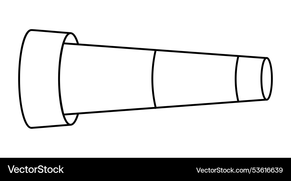 Telescopic device for exploration and navigation Vector Image