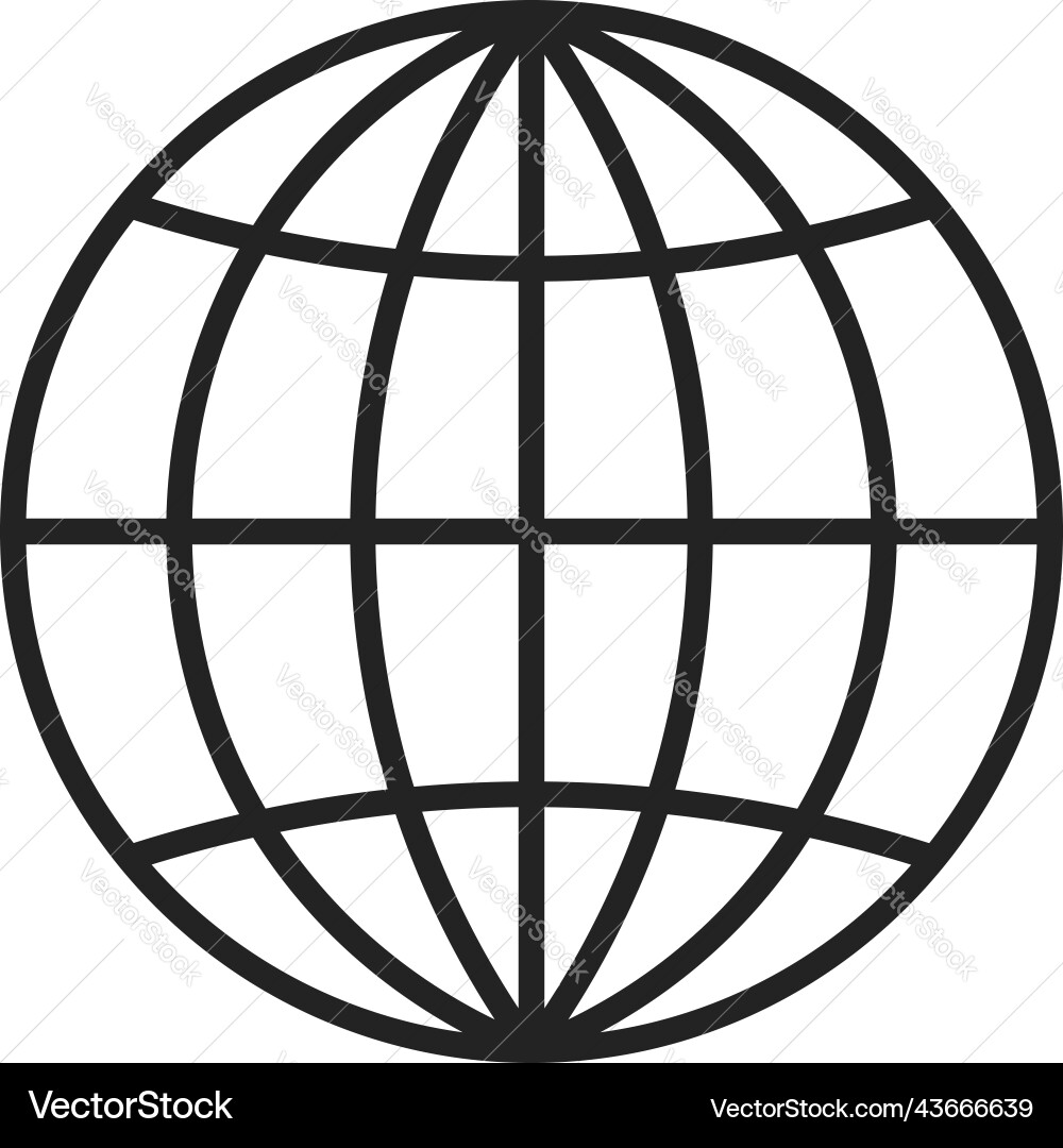 Worldwide communication world globe connection Vector Image