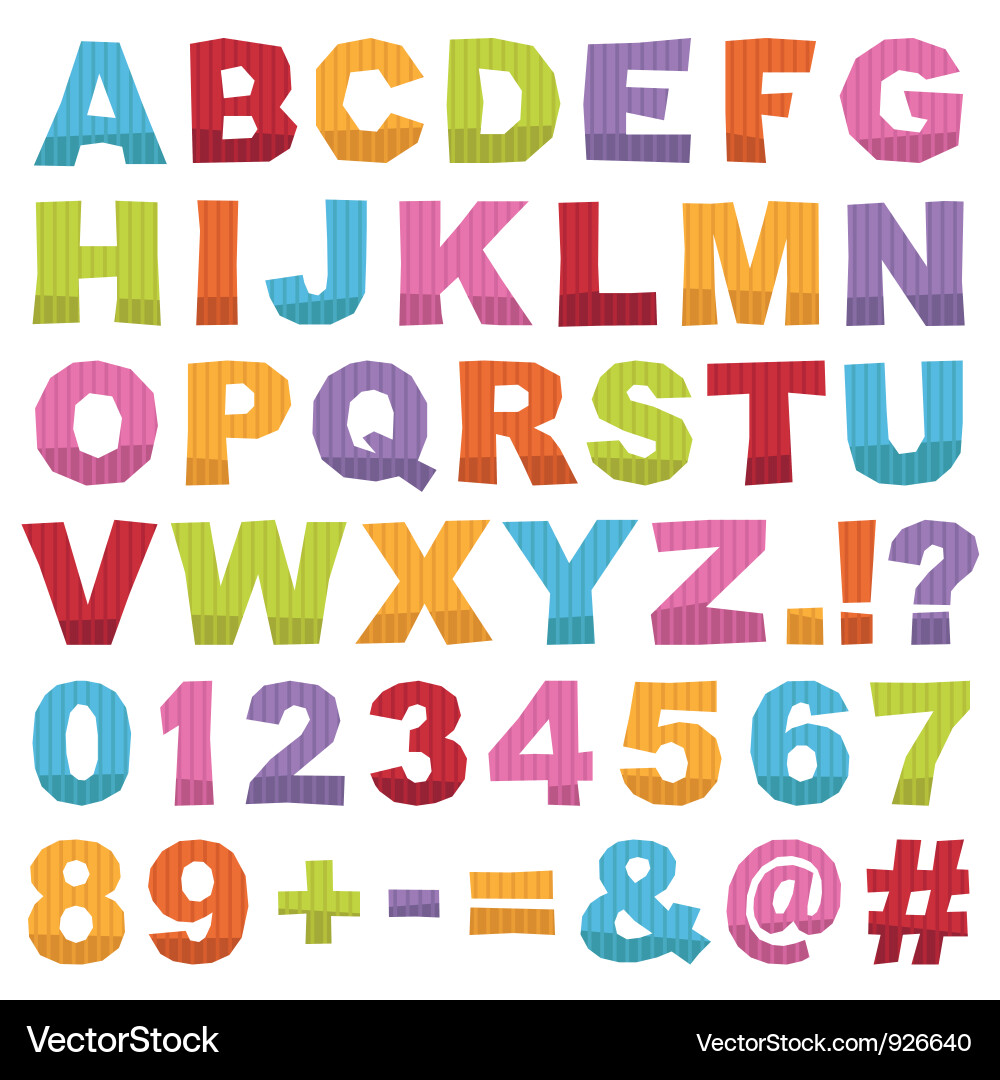 Alphabet Royalty Free Vector Image - VectorStock