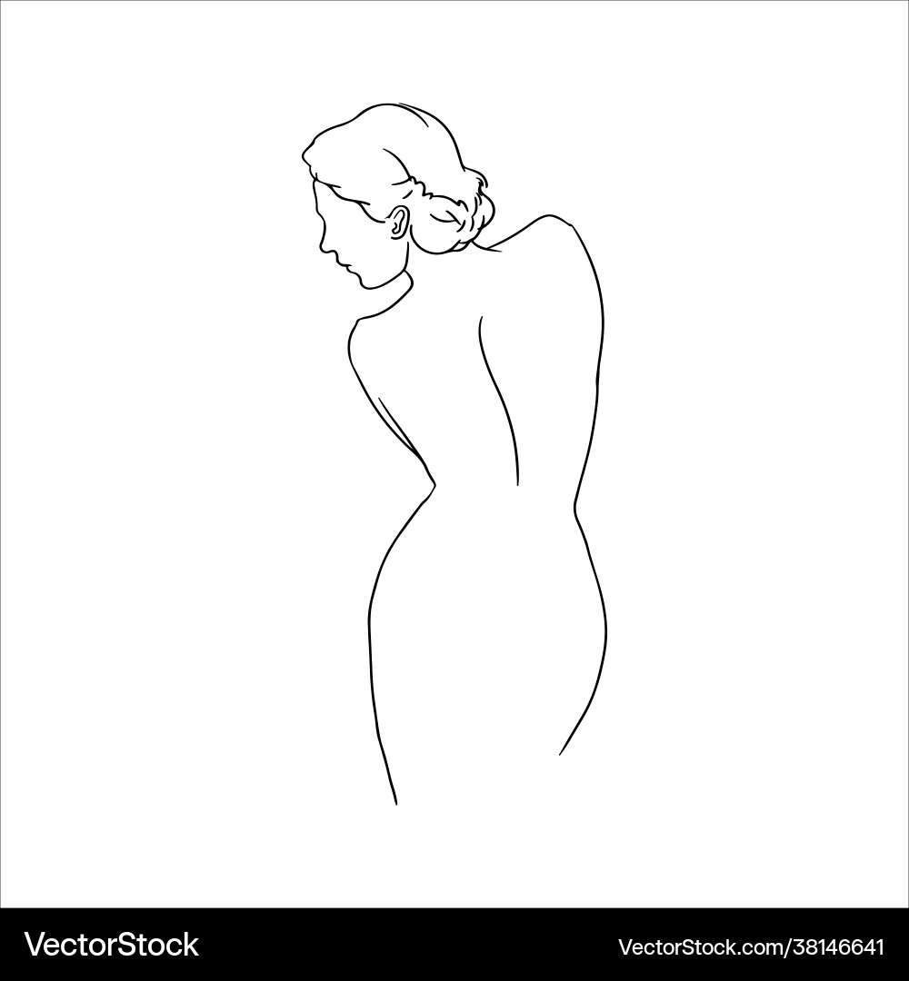 Drawings Of Womens Bodies Continuous One Line Art Drawing Of Female