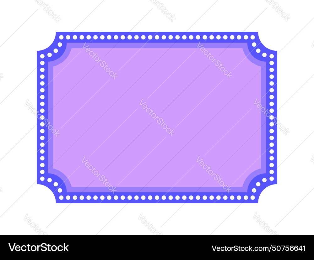Purple flat vintage frames on a white background Vector Image