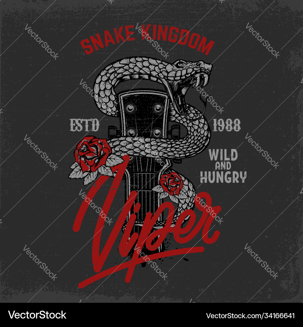 Vintage Snake Head - Cobra & Viper Royalty Free Vector