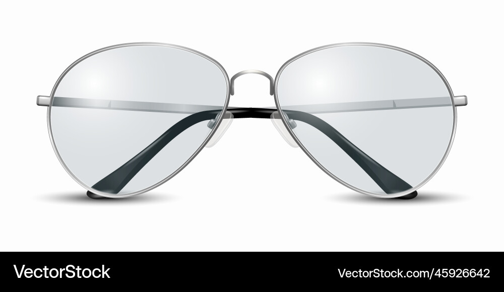 3d realistic modern unisex frame glasses Vector Image