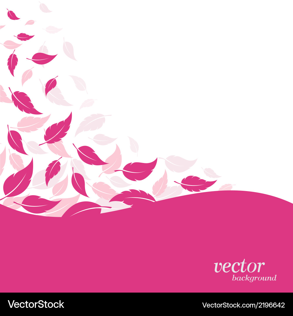 Abstract pink leaf Royalty Free Vector Image - VectorStock