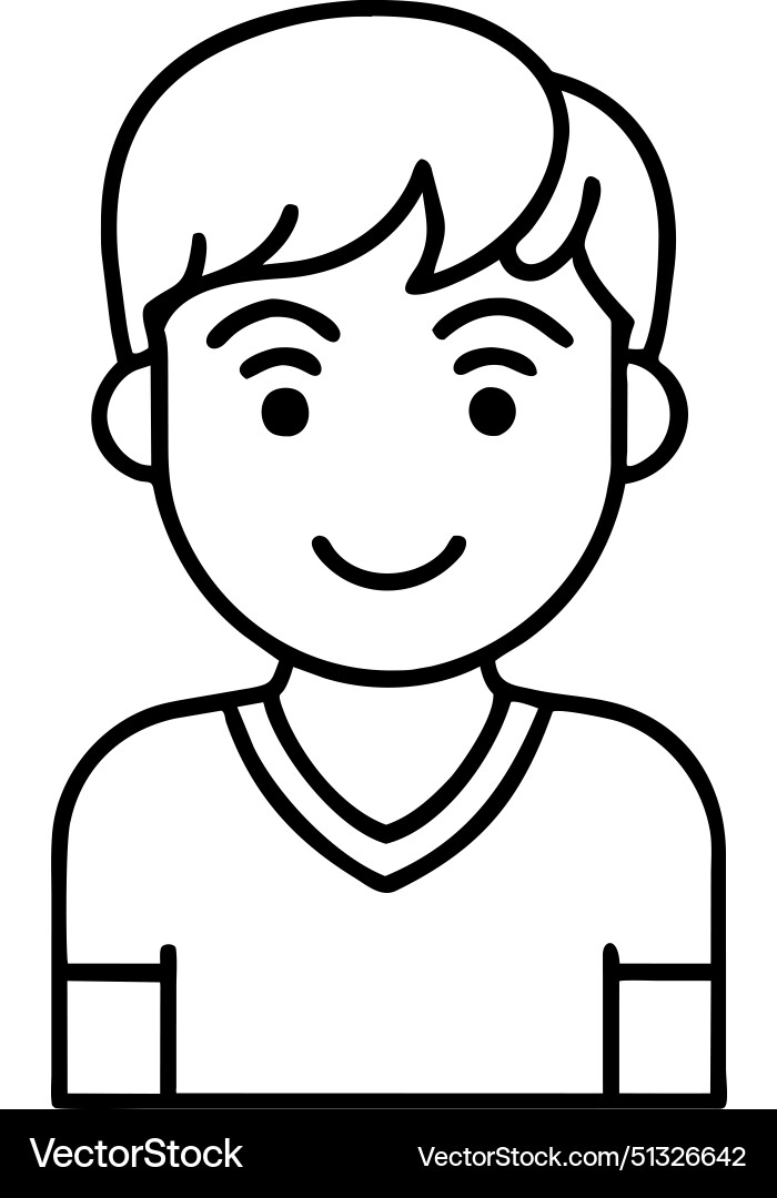 Boy white icon Royalty Free Vector Image - VectorStock
