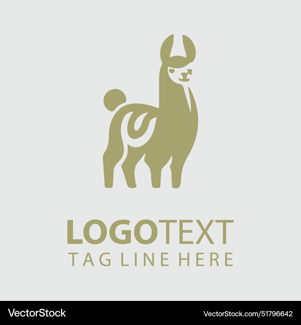 Llama logo Royalty Free Vector Image - VectorStock