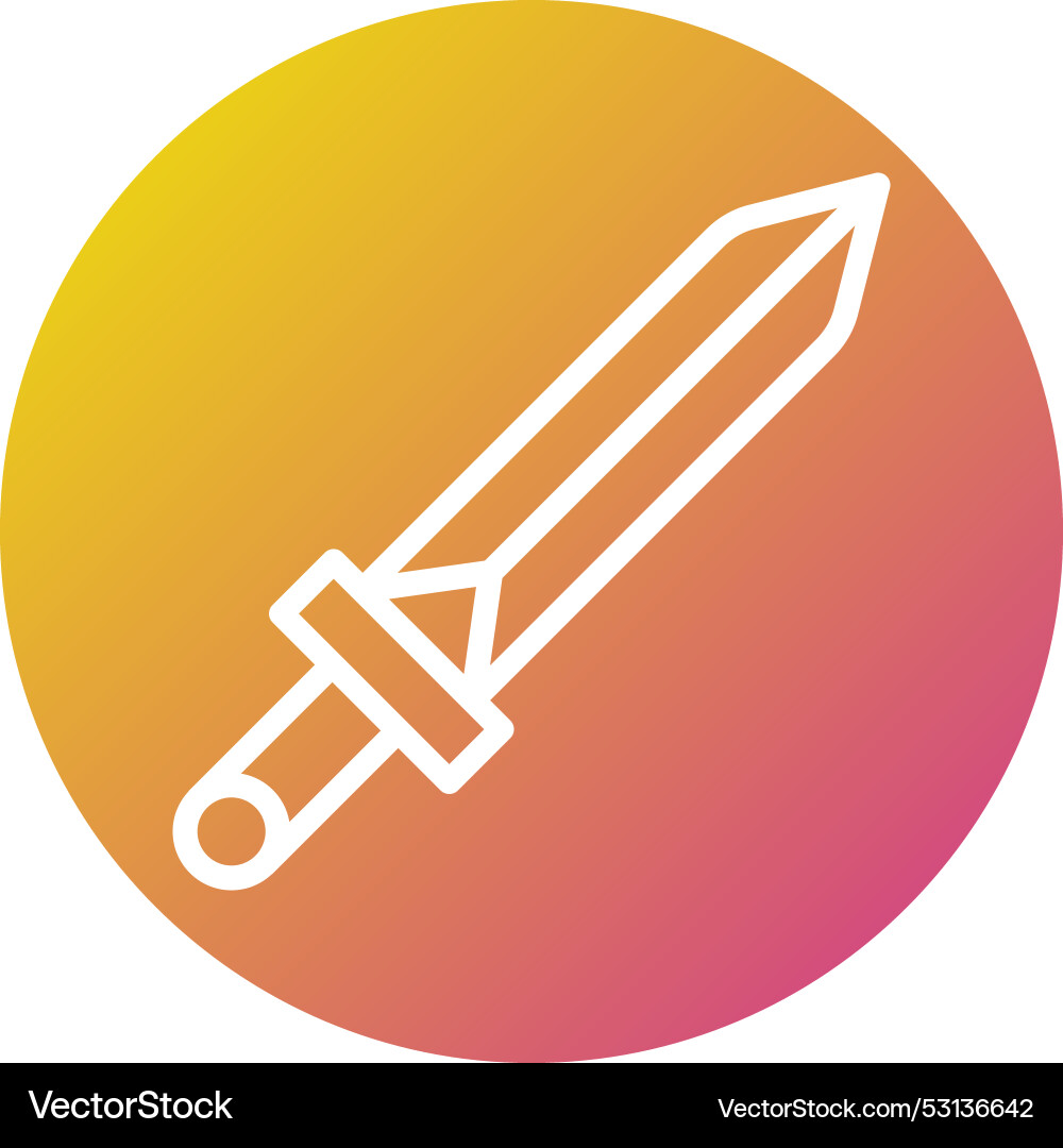 Schwert Icon Design Lizenzfreies Vektorbild - VectorStock