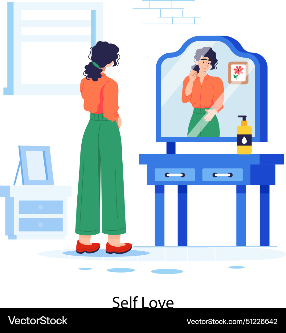 Self love Royalty Free Vector Image - VectorStock