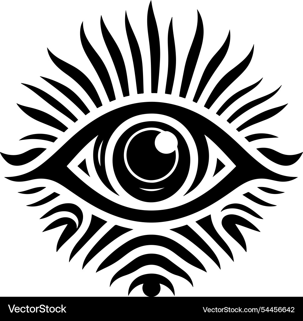 Sunburst Eye Symbol Royalty Free Vector Image - VectorStock