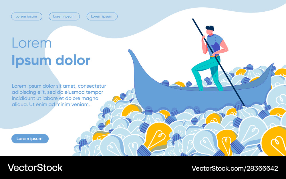 Vision optimal concept idea Royalty Free Vector Image