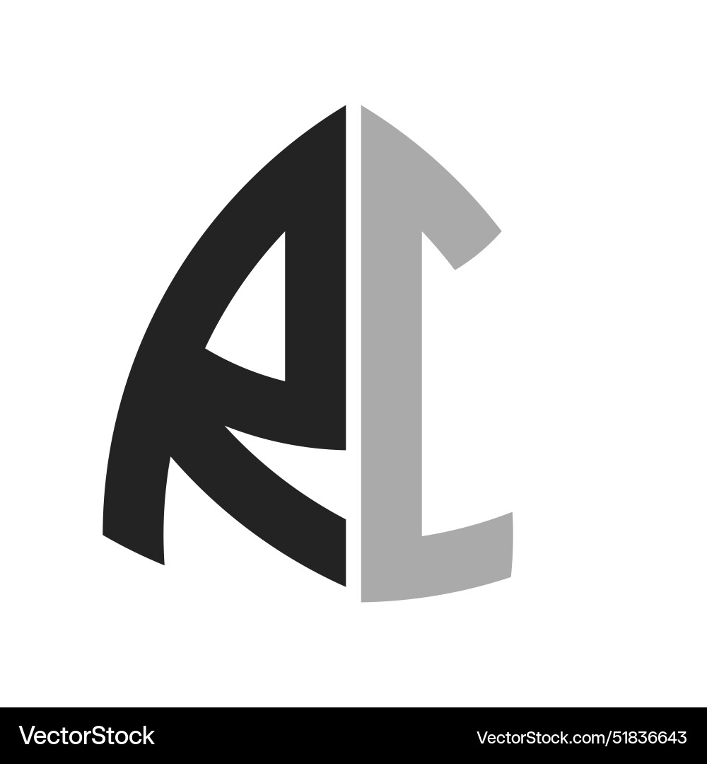 Modern creative ri logo design letter icon Vector Image