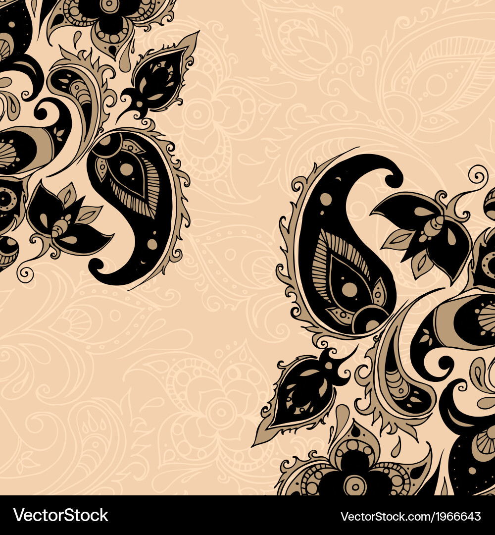 Paisley background Royalty Free Vector Image - VectorStock
