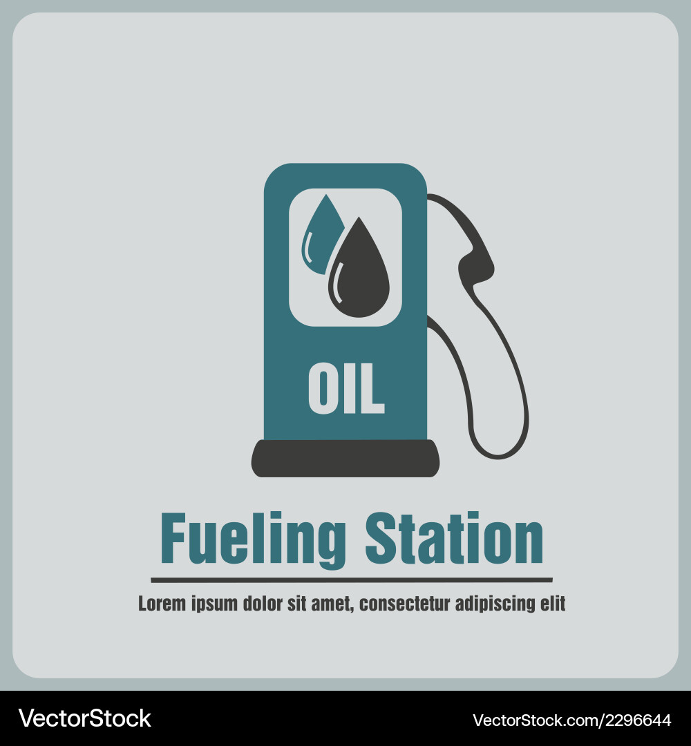 Icon fueling Royalty Free Vector Image - VectorStock