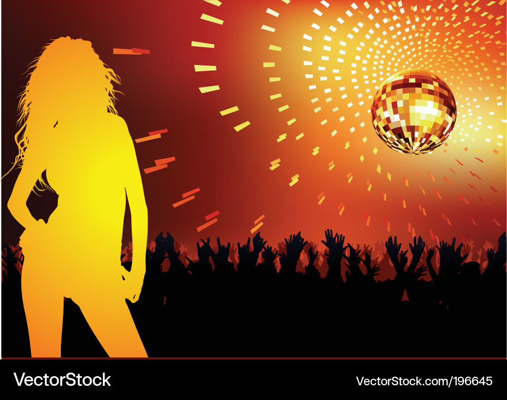 Disco dance party Royalty Free Vector Image - VectorStock