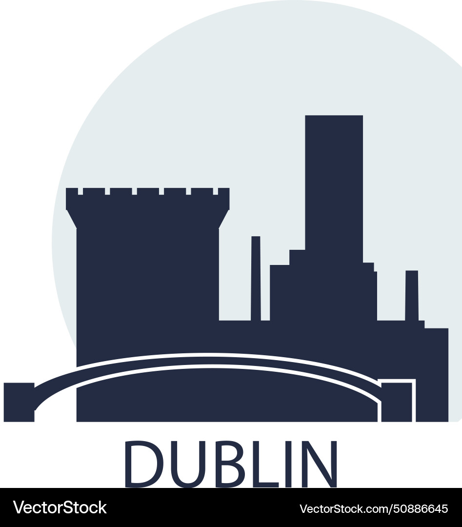 Dublin logo Royalty Free Vector Image - VectorStock