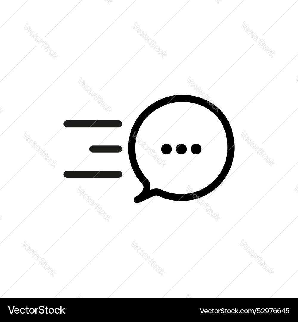 Quick message icon Royalty Free Vector Image - VectorStock
