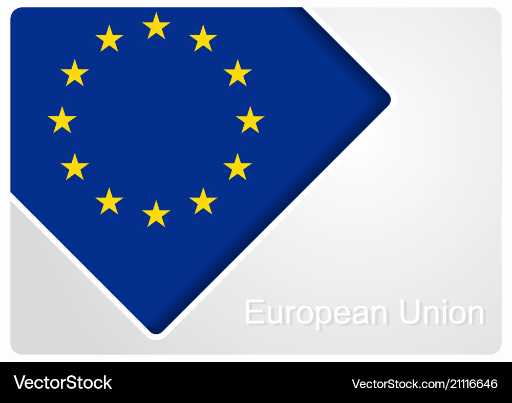 European union flag design background Royalty Free Vector