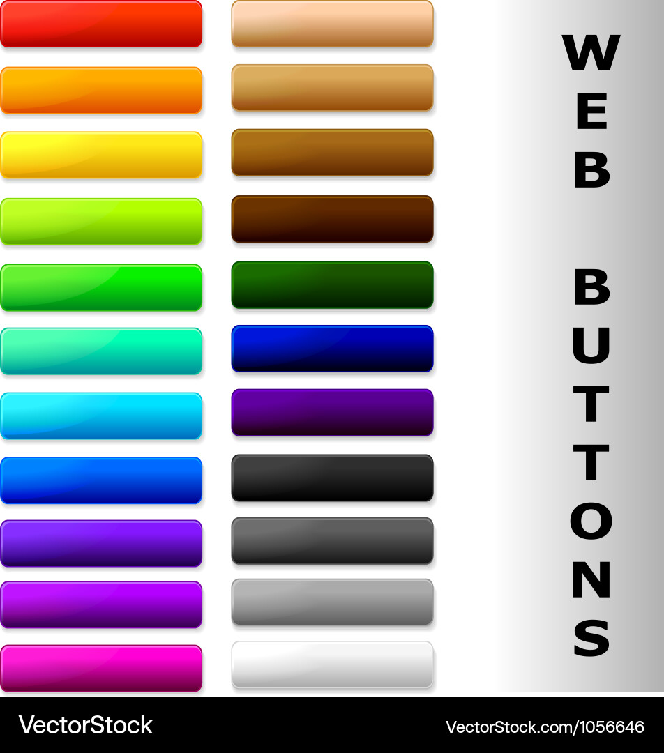 Web buttons Royalty Free Vector Image - VectorStock