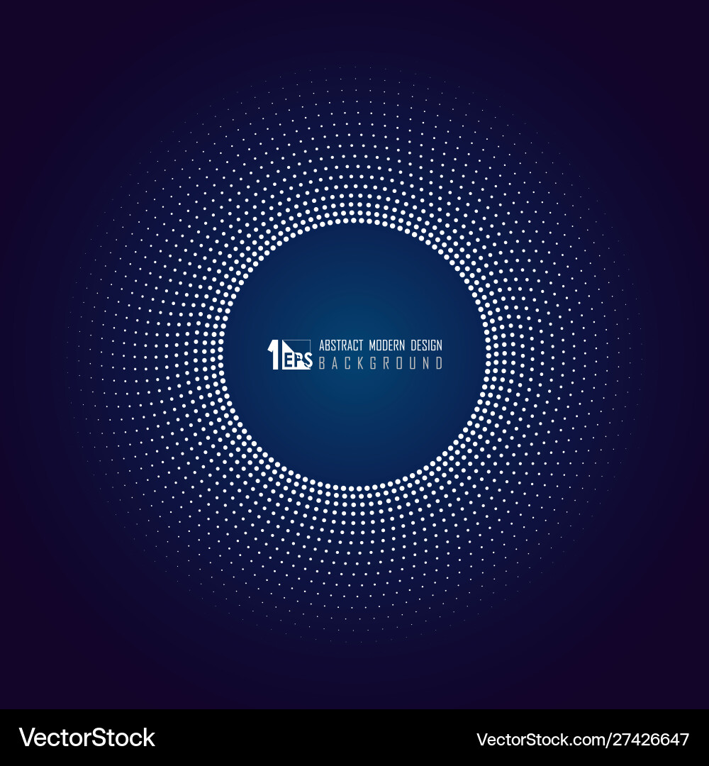 Abstract circles pattern geometric futuristic Vector Image