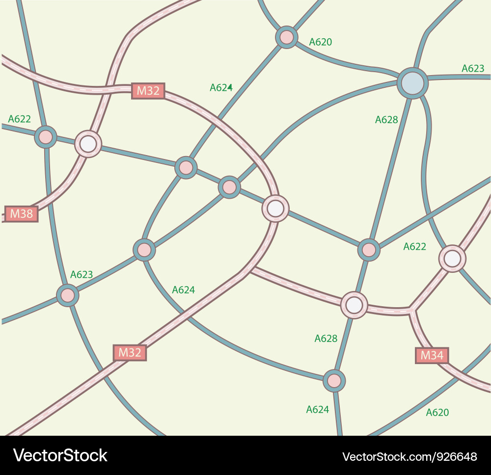 Abstract road map Royalty Free Vector Image - VectorStock