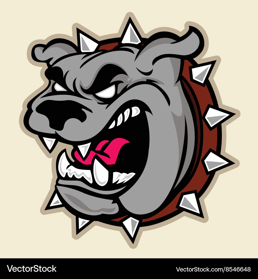 Angry Bulldog Head (8546648) – Royalty-Free Vector | VectorStock