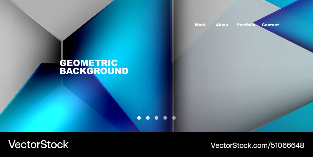 Geometric background featuring electric blue Vector Image