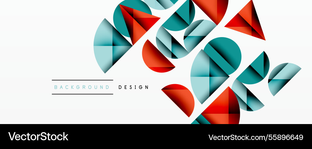 Abstract geometric pattern with intersecting Vector Image