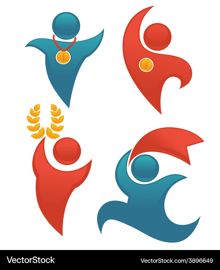 Abstract winner Royalty Free Vector Image - VectorStock