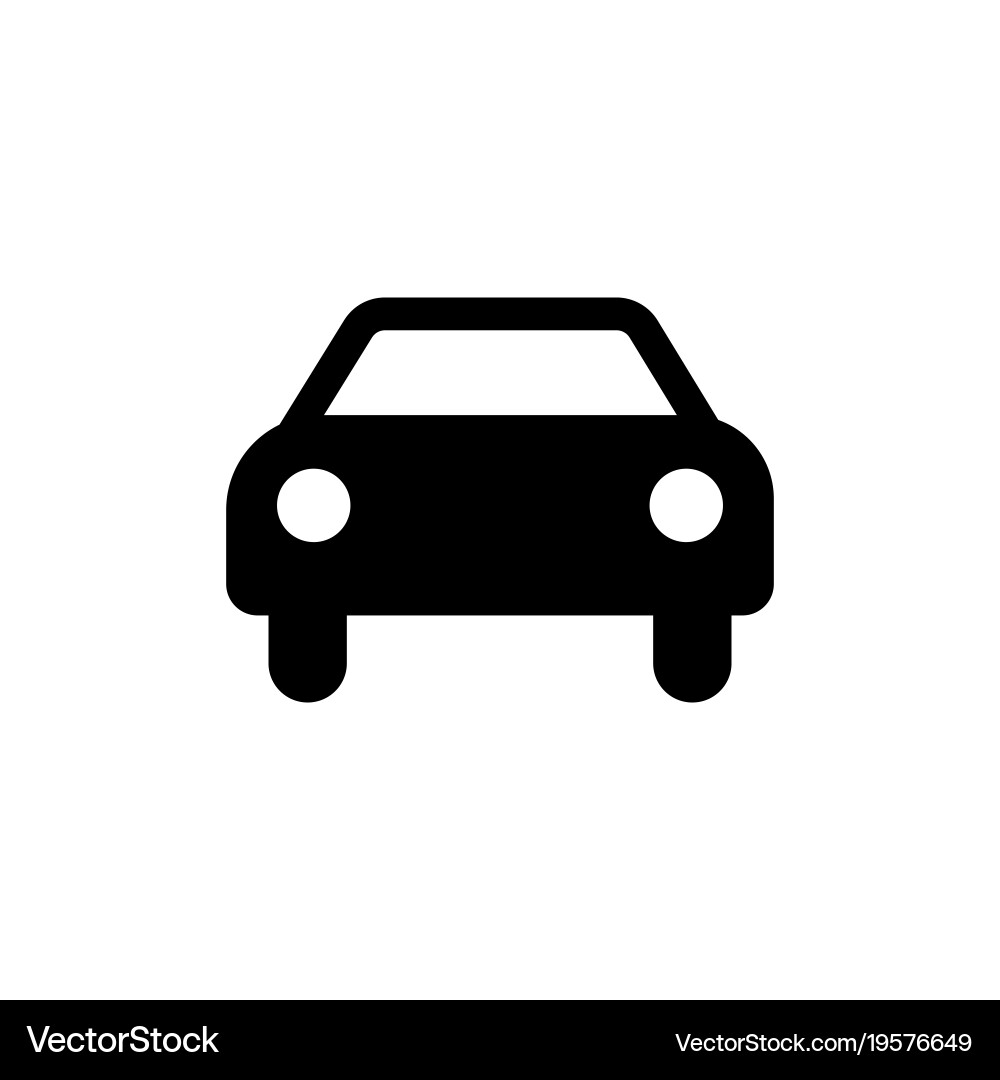 Black Car Sign Icon Royalty Free Vector Image - VectorStock