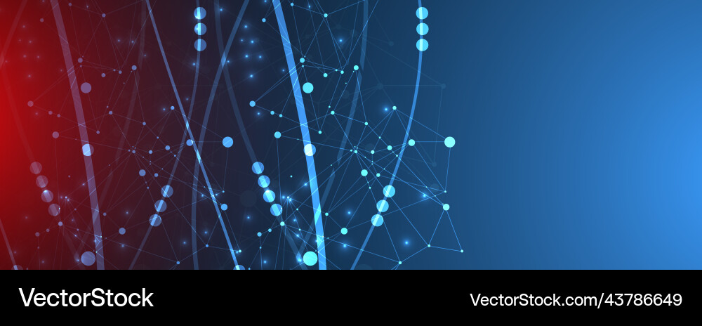 Template for science and technology presentation Vector Image