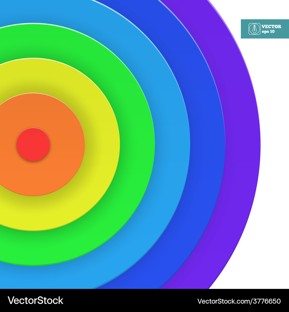 Abstract target background Royalty Free Vector Image