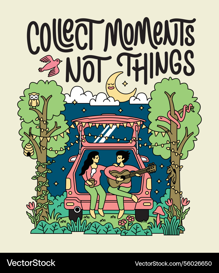 Collect moments cute Royalty Free Vector Image