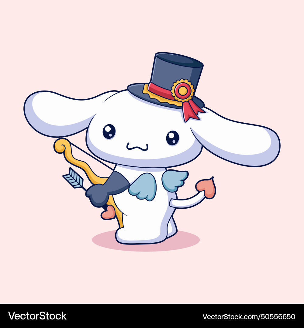 Cute bunny character design Royalty Free Vector Image