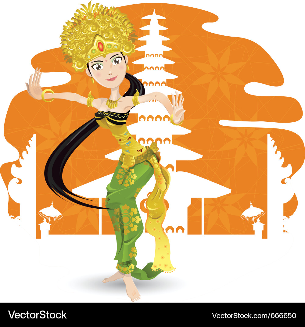 Indian dancer Royalty Free Vector Image - VectorStock
