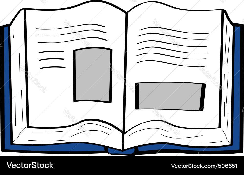 Cartoon book Royalty Free Vector Image - VectorStock
