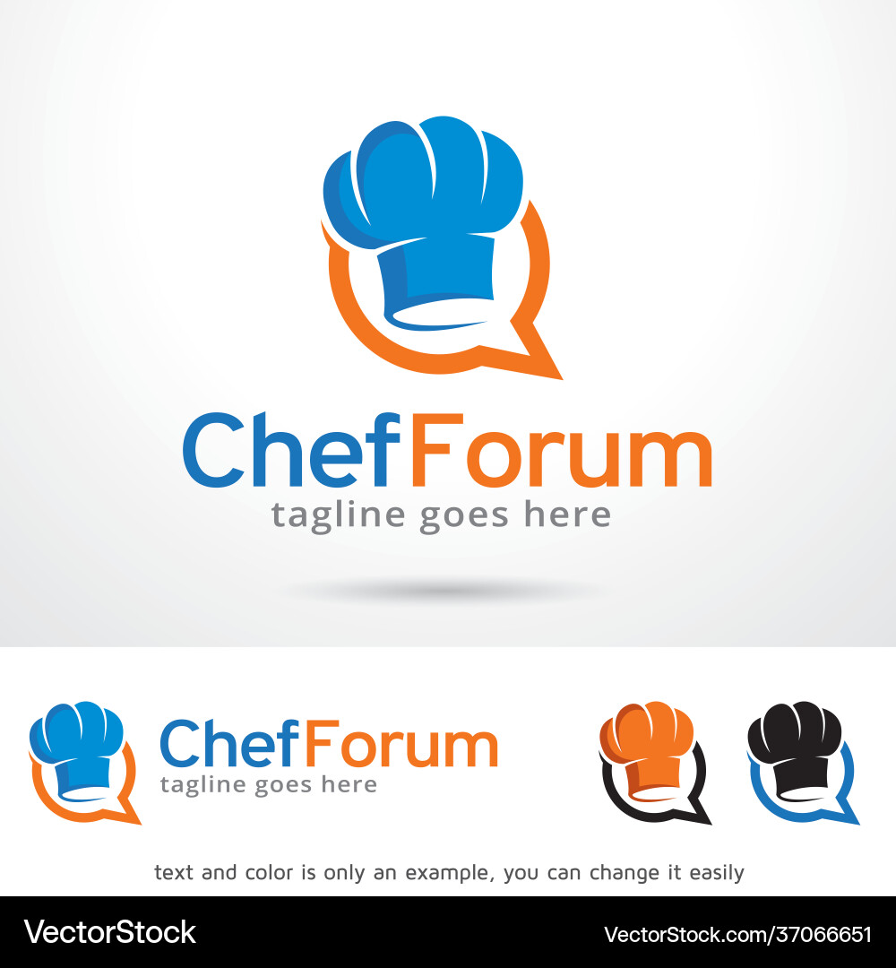 Chef logo template Royalty Free Vector Image - VectorStock