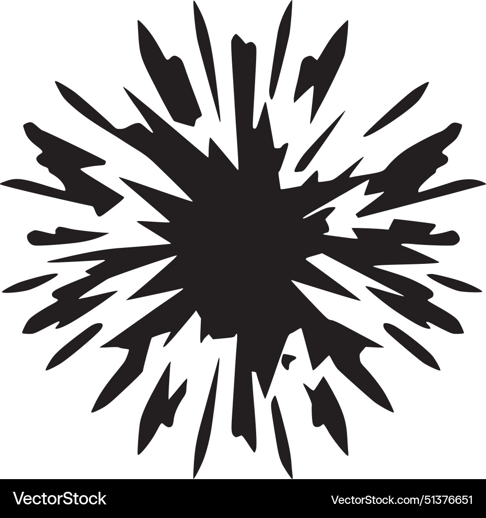 Explosion - minimalist and flat logo Royalty Free Vector