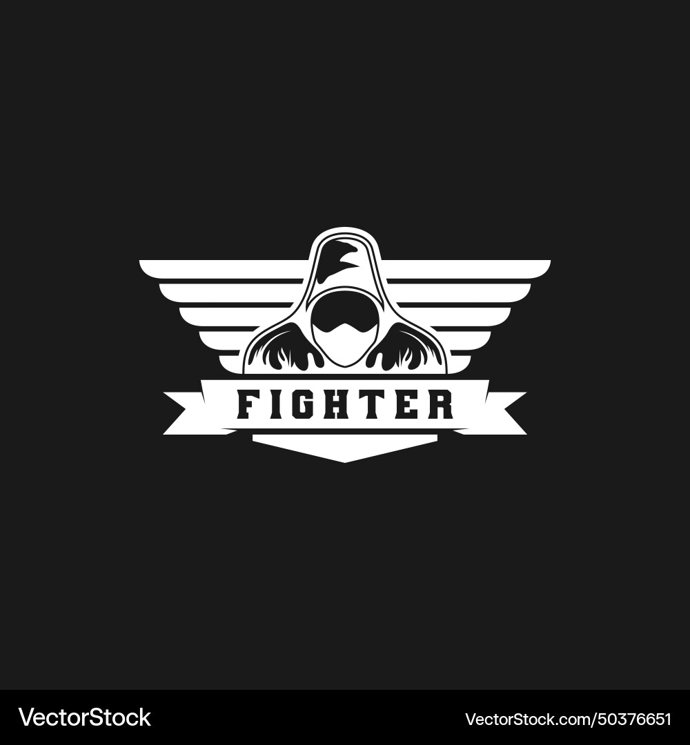 Fighter logo Royalty Free Vector Image - VectorStock
