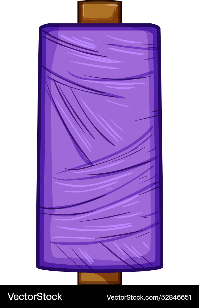 Needle thread spool cartoon Royalty Free Vector Image