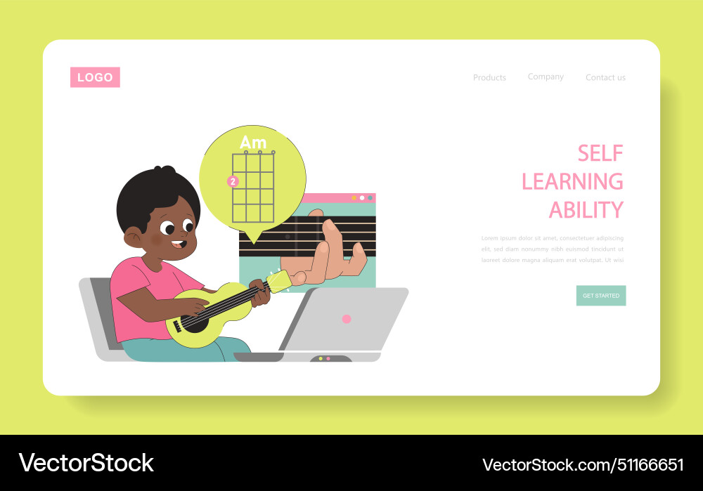 Self-learning ability concept Royalty Free Vector Image