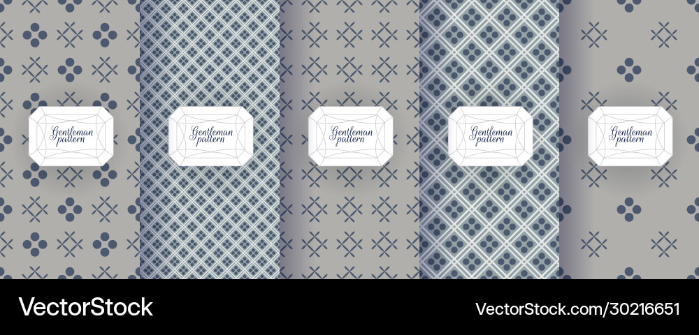 Set seamless patterns for men s clothing ties Vector Image