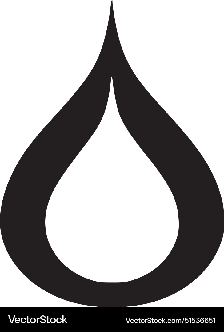 Water - minimalist and flat logo Royalty Free Vector Image