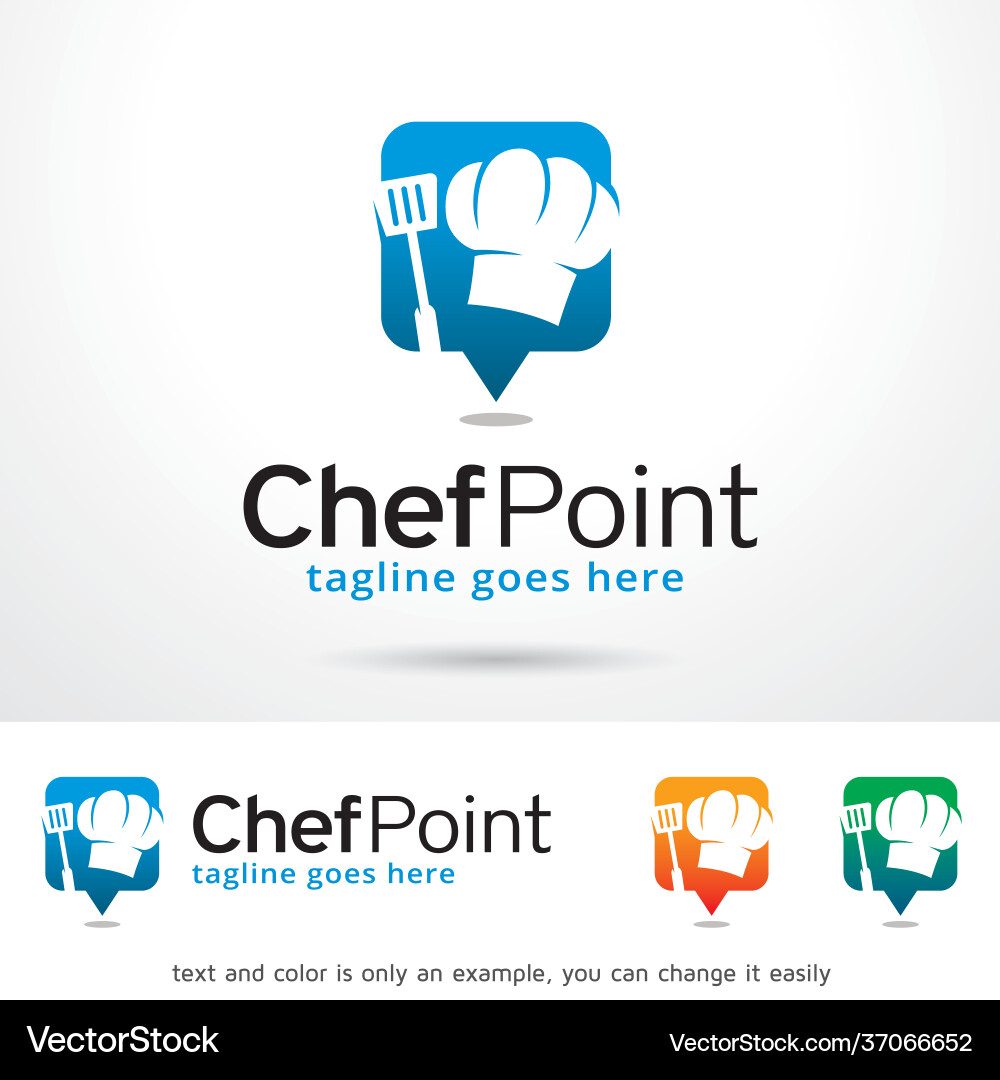 Chef logo template Royalty Free Vector Image - VectorStock
