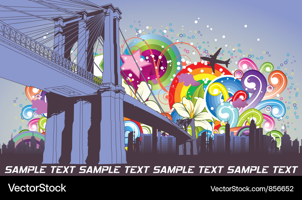 Modern Cityscape Background Royalty Free Vector Image