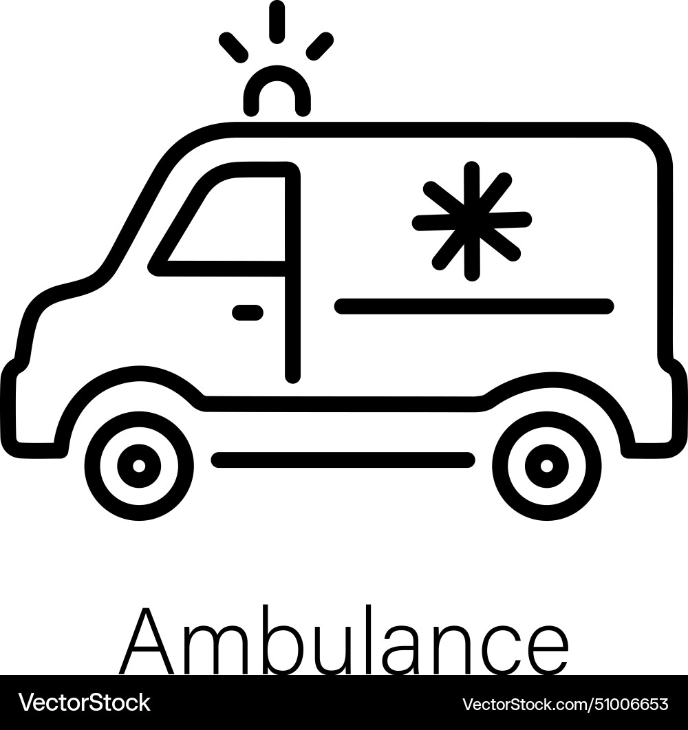 Ambulance Royalty Free Vector Image - VectorStock