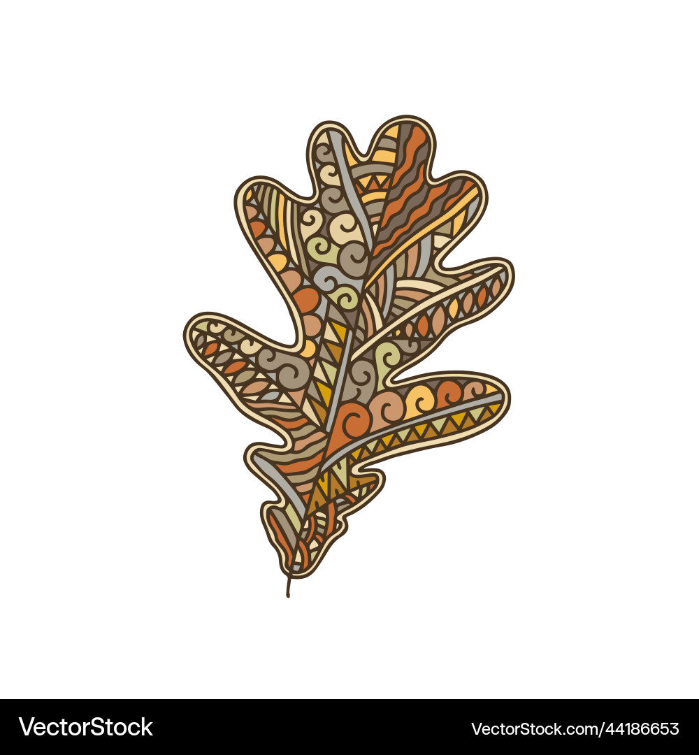 Oak leaf Royalty Free Vector Image - VectorStock