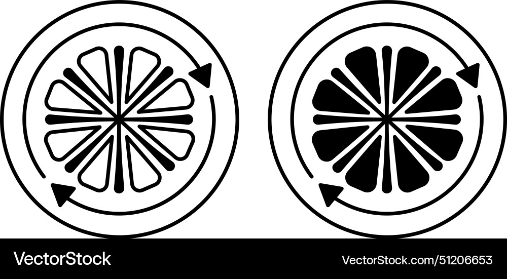 Recycled microfiber icons black and white Vector Image