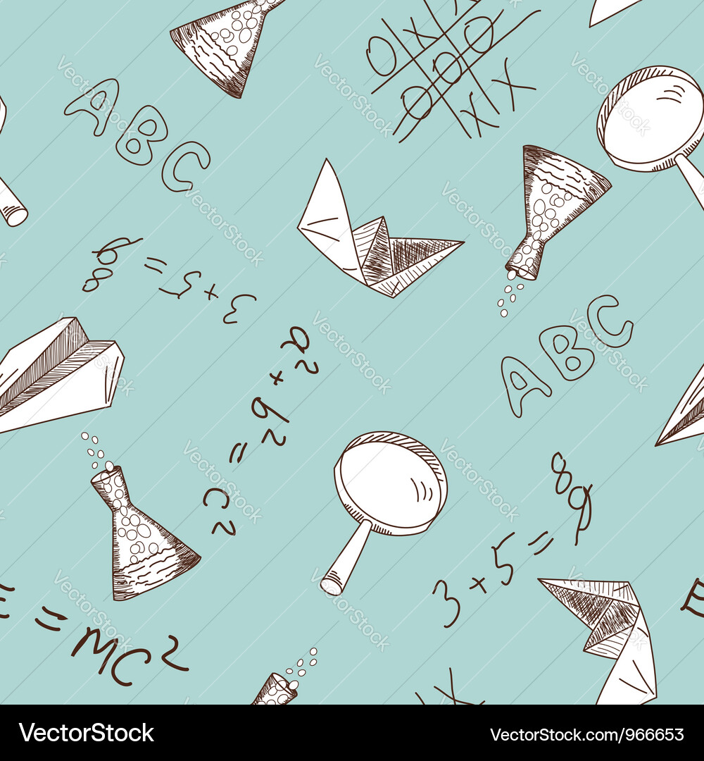 School seamless Royalty Free Vector Image - VectorStock